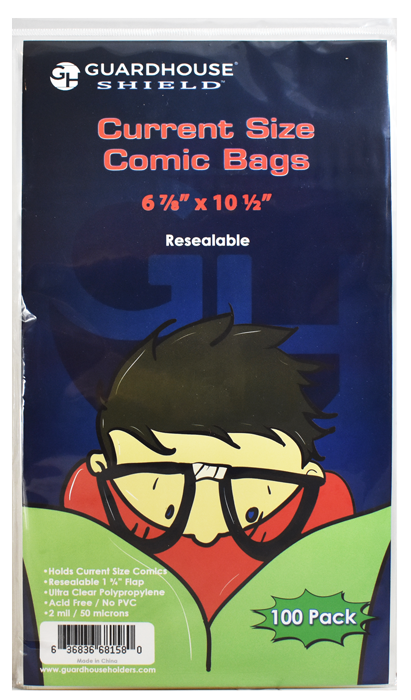 Current Size Comic Bags Resealable – Madness Comics